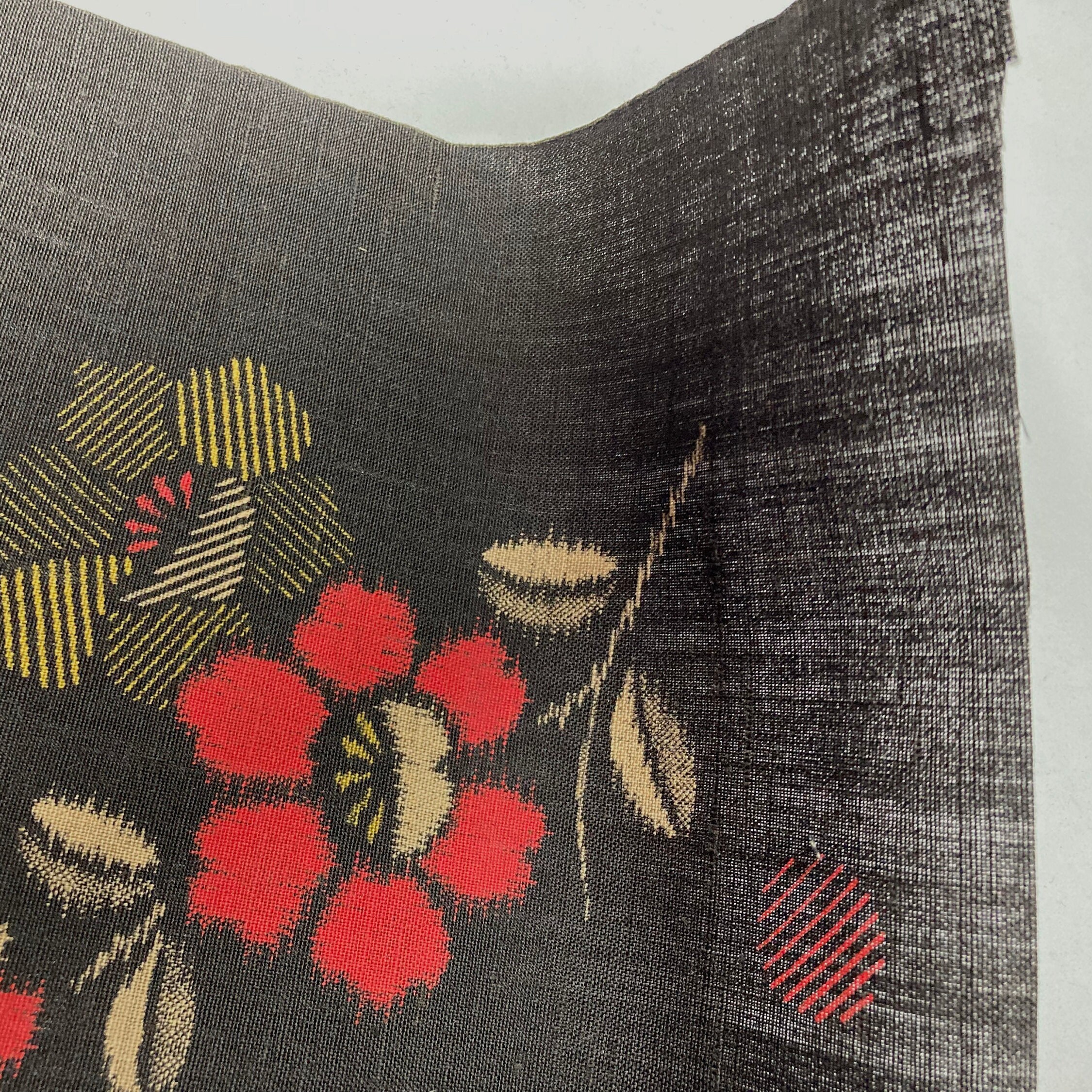 1 X METRE Vintage Japanese WOOL Kimono Fabric Bolt Tsumugi - Etsy