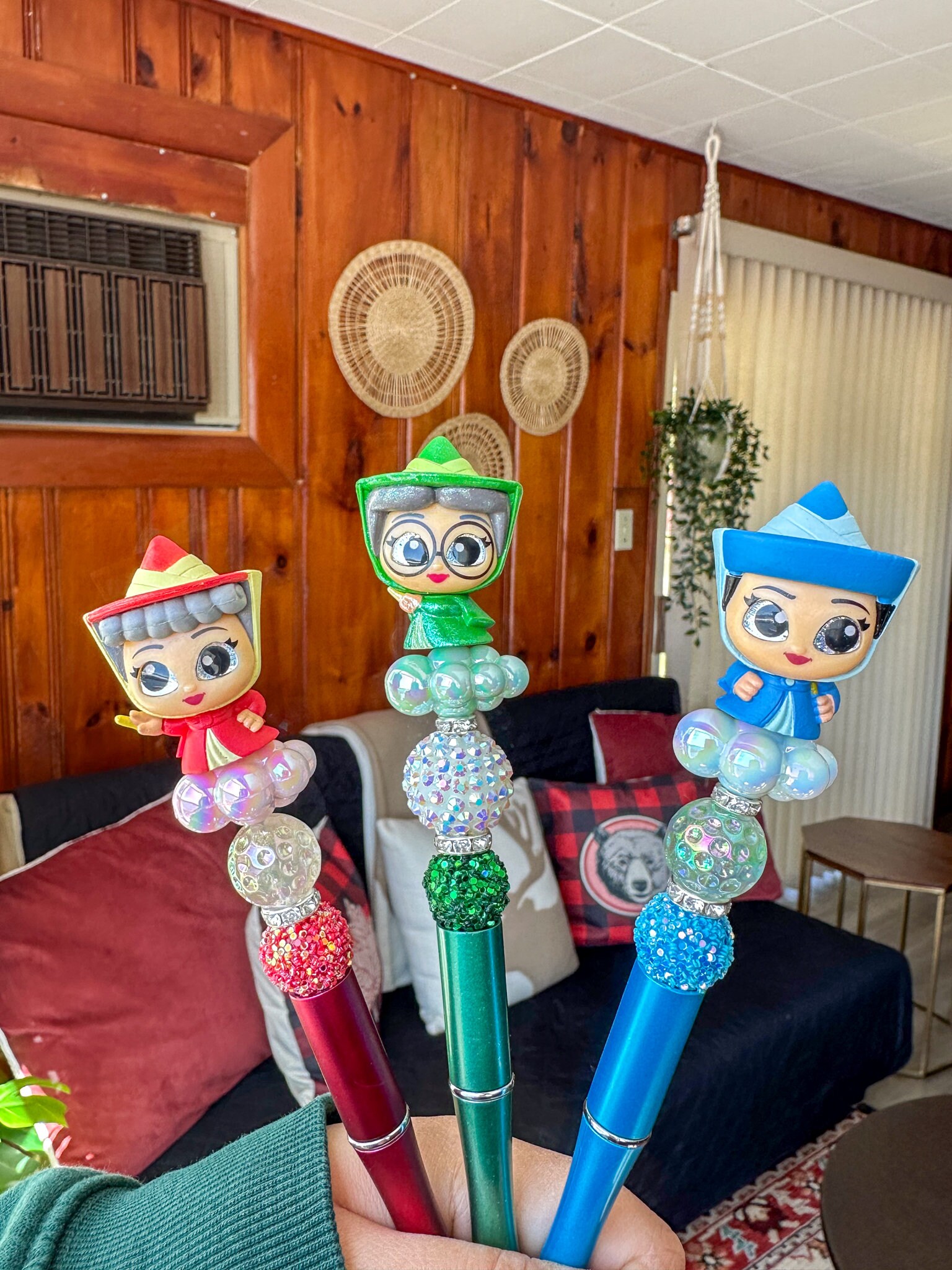 Disney Sleeping Beauty Good Fairies Flora Fauna Merryweather Pens ...