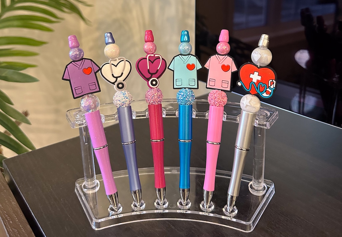 Nurse Pen | RN | Doctors Pens | Beaded Pens | Custom Nurse Pen | Scrub ...