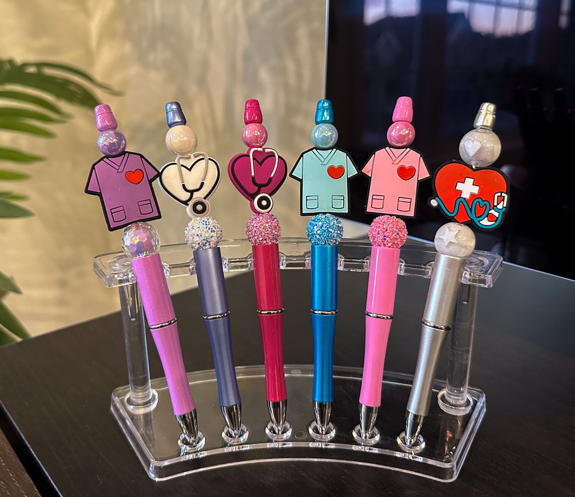 Nurse Pen | RN | Doctors Pens | Beaded Pens | Custom Nurse Pen | Scrub ...