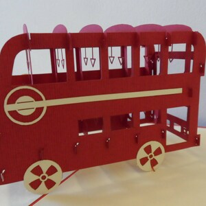 London Bus - 3D Pop up Card - Birthday-bon Voyage-blank (sku132) - Etsy UK