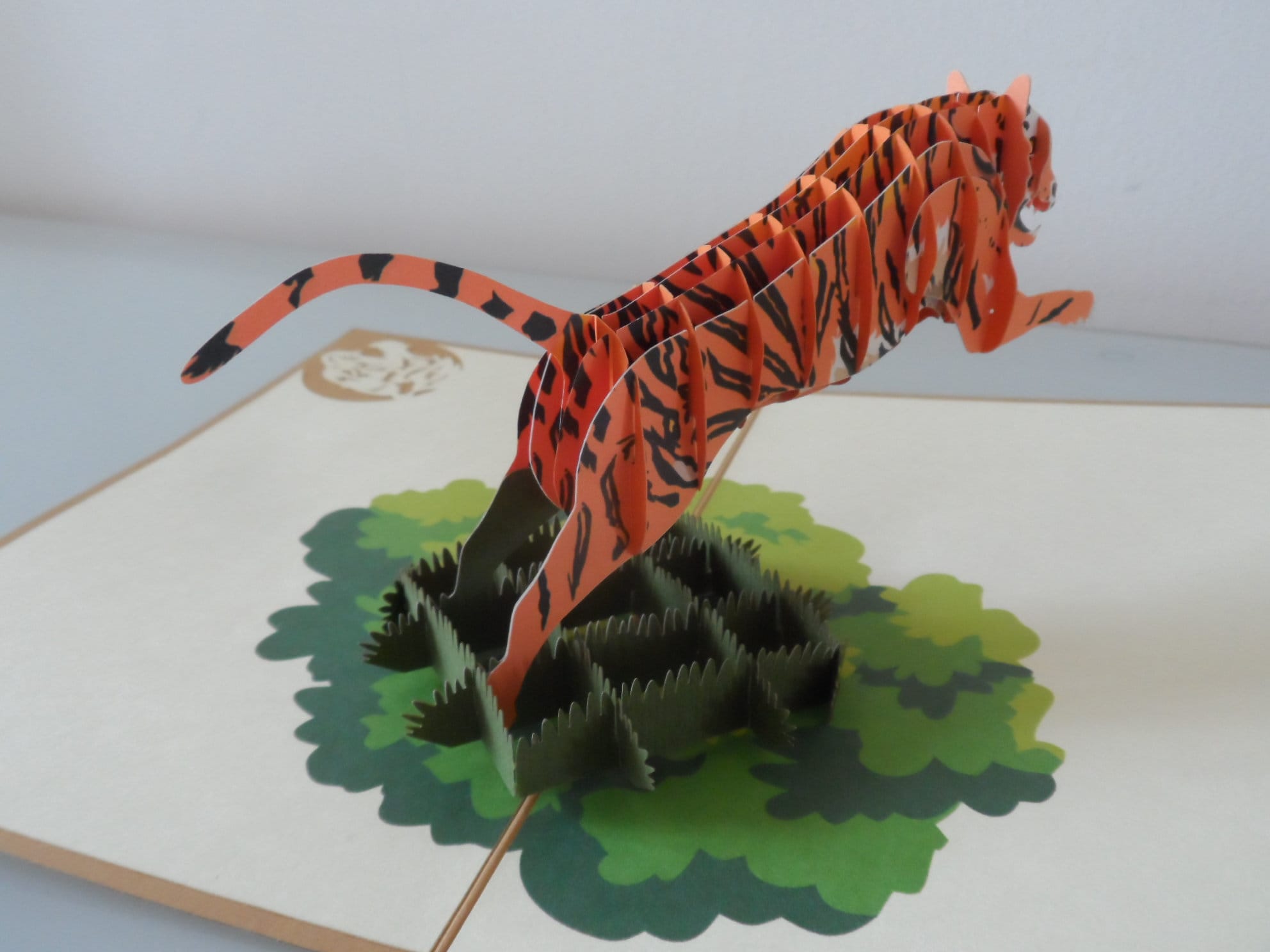 Tiger-3d Pop up Card Birthday sku066 - Etsy UK