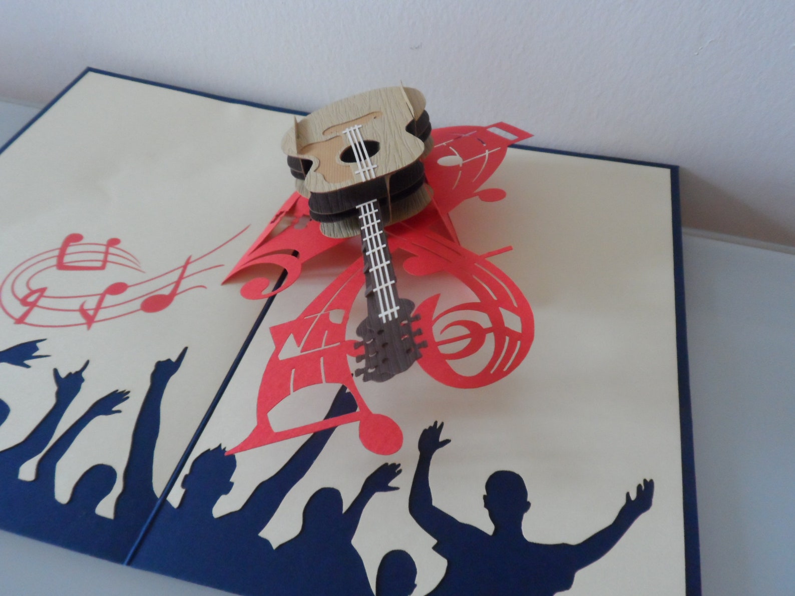 Music Rock Concert 3D Pop up Card birthday sku 038 - Etsy UK