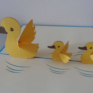 Ducks - New Baby - Baby - 3D - Pop up Card - Birthday- Children- Baby ...