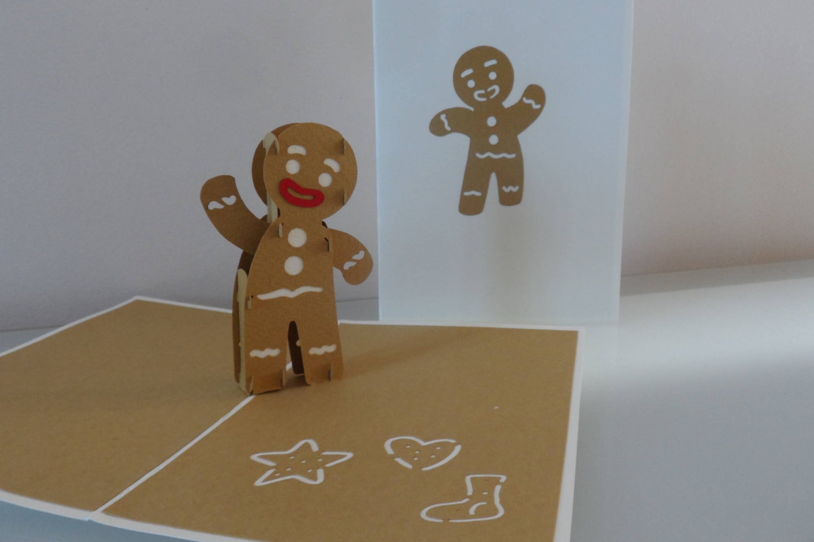 Gingerbread Man Gingy Cookies Biscuits 3d Pop up Card - Etsy