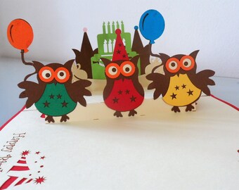 Happy Birthday Pop up Card | Etsy