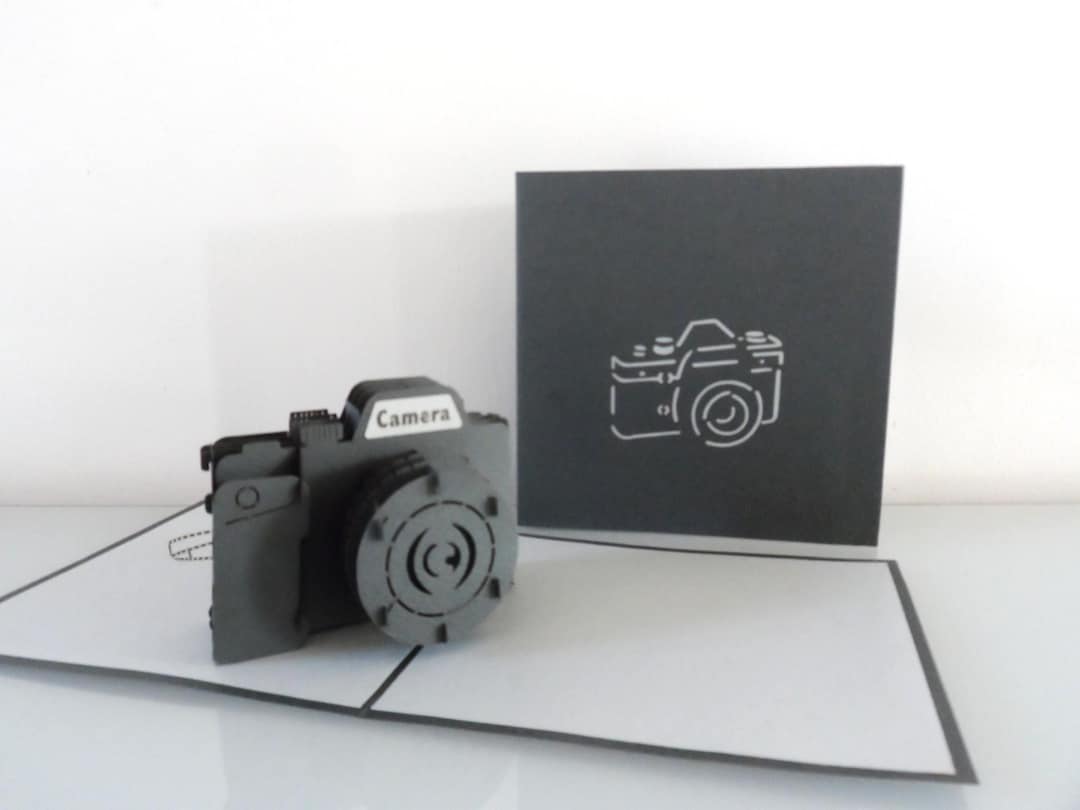 Camera- 3D -pop up Card - Birthday - Retirement (sku133) - Etsy
