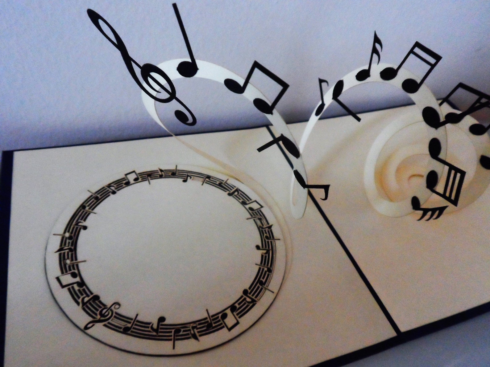 Musical Notes 3D Pop up Card - Birthday- Congratulations- (sku179) - Etsy