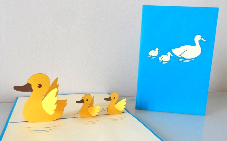 Ducks - New Baby - Baby - 3D - Pop up Card - Birthday- Children- Baby ...