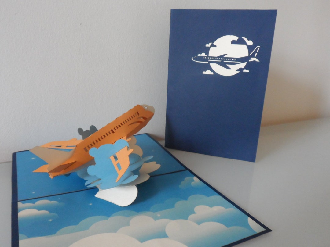 Aircraft - Jet - Plane - Fly- Flight - Pilot - 3d - Pop up Card-bon ...