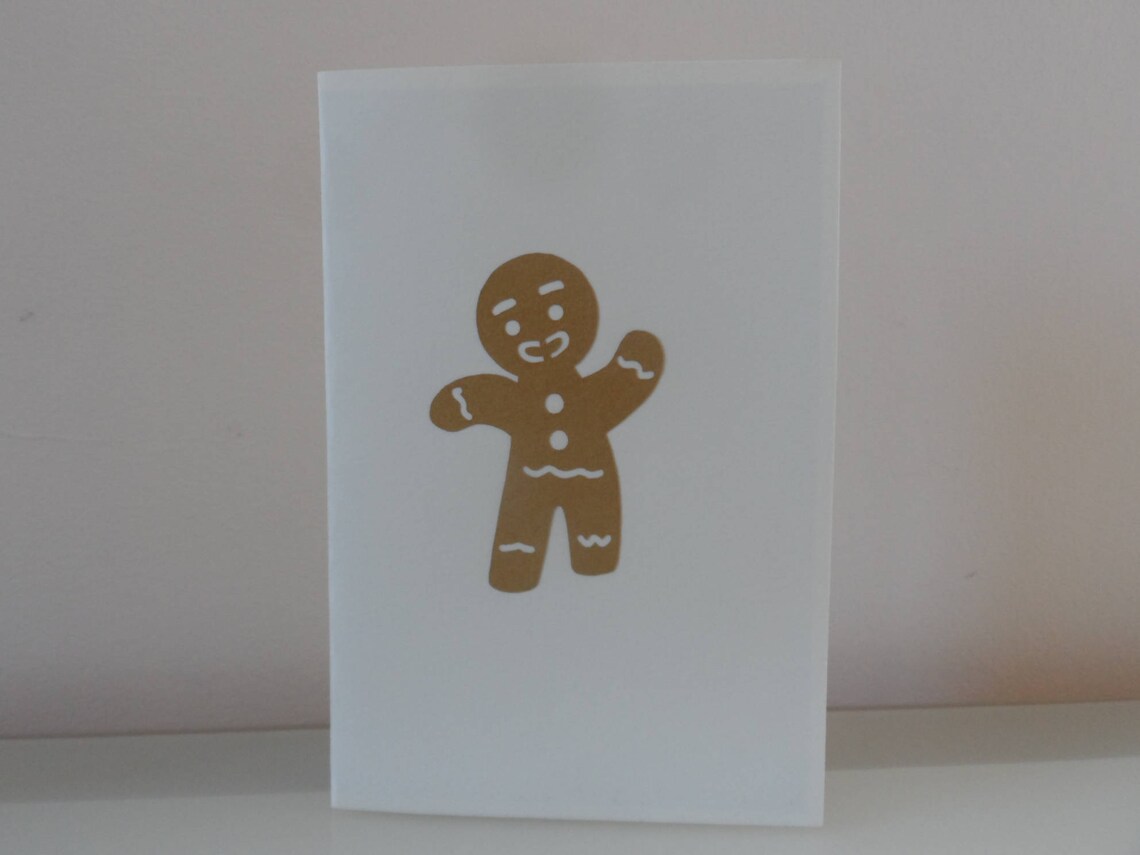 Gingerbread Man Gingy - Cookies - Biscuits - 3D Pop up Card- -birthday ...
