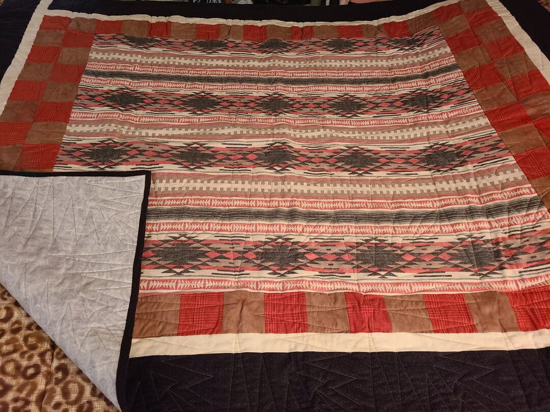 Taos Quilt, Handmade Quilt, Homemade Quilt, Flannel Quilt, Quilt - Etsy