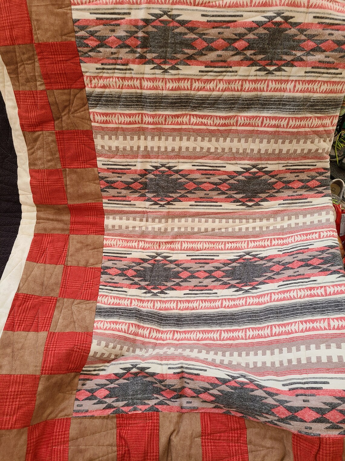 Taos Quilt, Handmade Quilt, Homemade Quilt, Flannel Quilt, Quilt - Etsy
