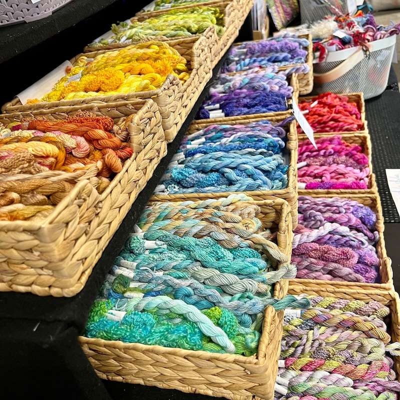 Rainbow Hand Dyed Thread - Etsy UK