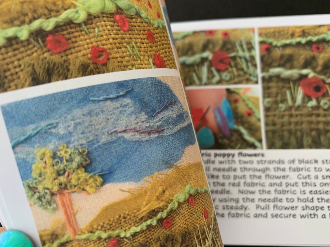 Mini Textile Landscape Poppy Meadow Kit - Etsy