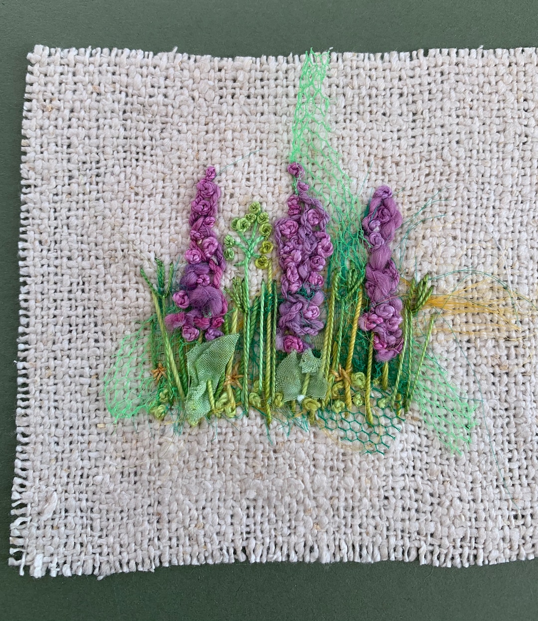 Delphiniums Creative Embroidery Kit - Etsy