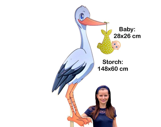 Süßer kleiner Storch zur Geburt - Etsy.de