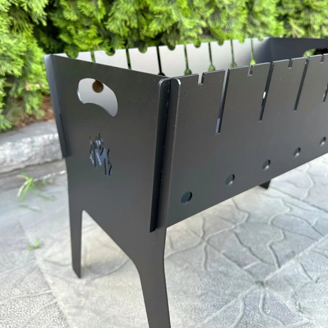 Collapsible Two Level Mangal Designed for 8 Skewers 2/3mm Thickness - Etsy