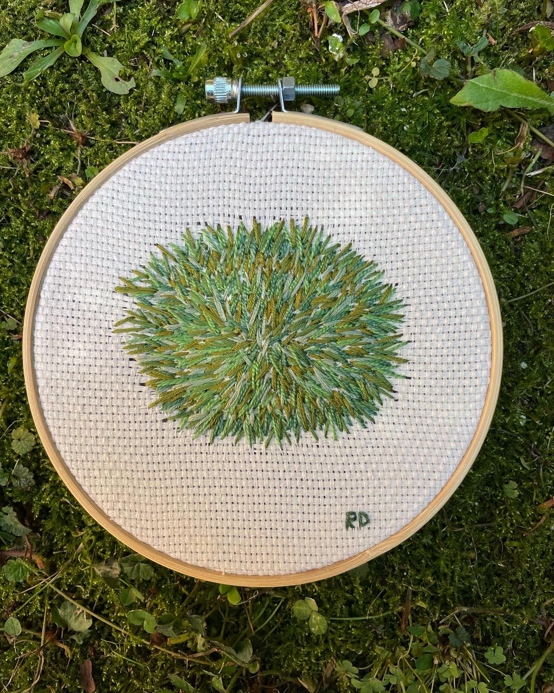 Moss Embroidery / Moss Art / Nature Art / Forest Art / Cottagecore Art ...