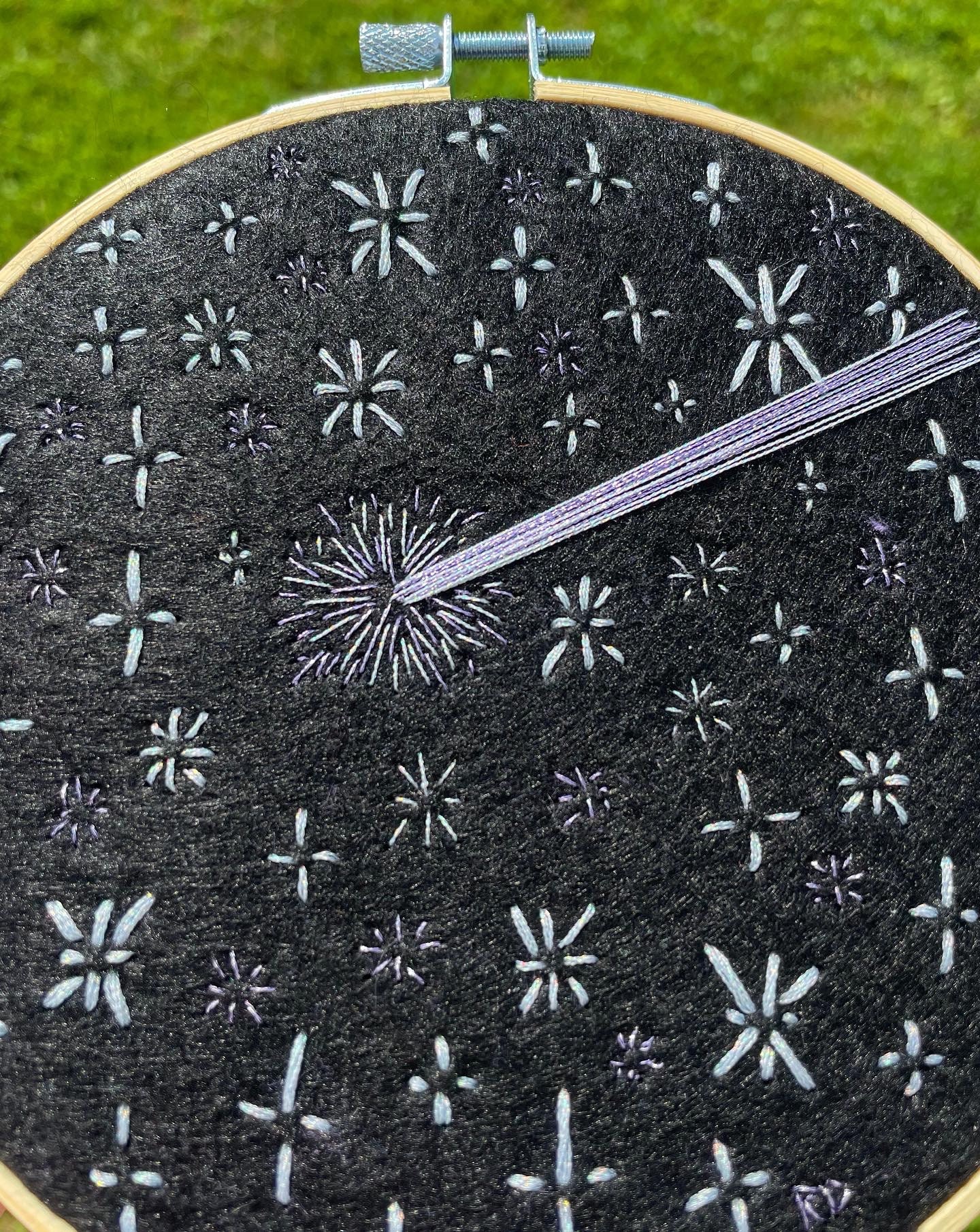 Shooting Star Embroidery / Shooting Star / Star Art / Embroidered Stars ...