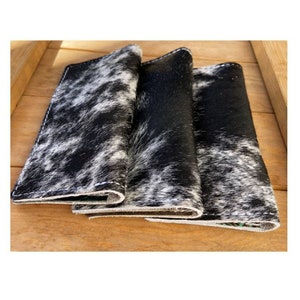 Cowhide Checkbook Cover Real Hair on Hide Wallet Checkbook Cover ...