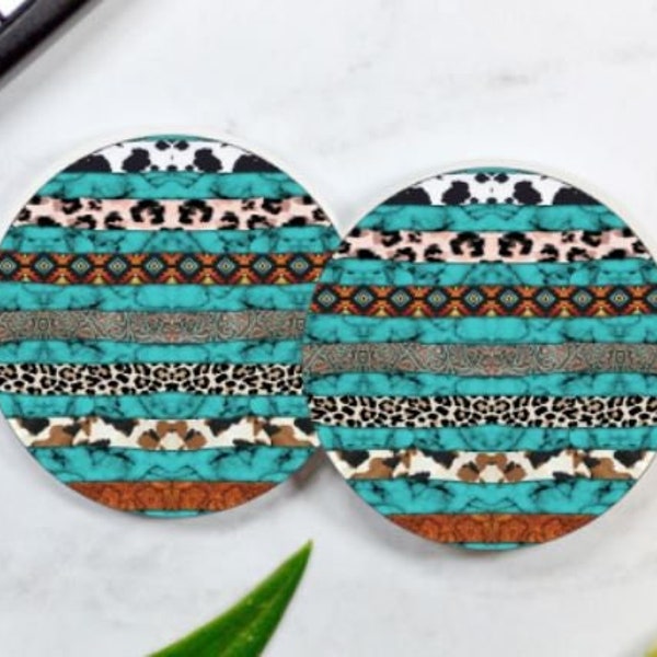 Western Neoprene Car Coasters - Etsy