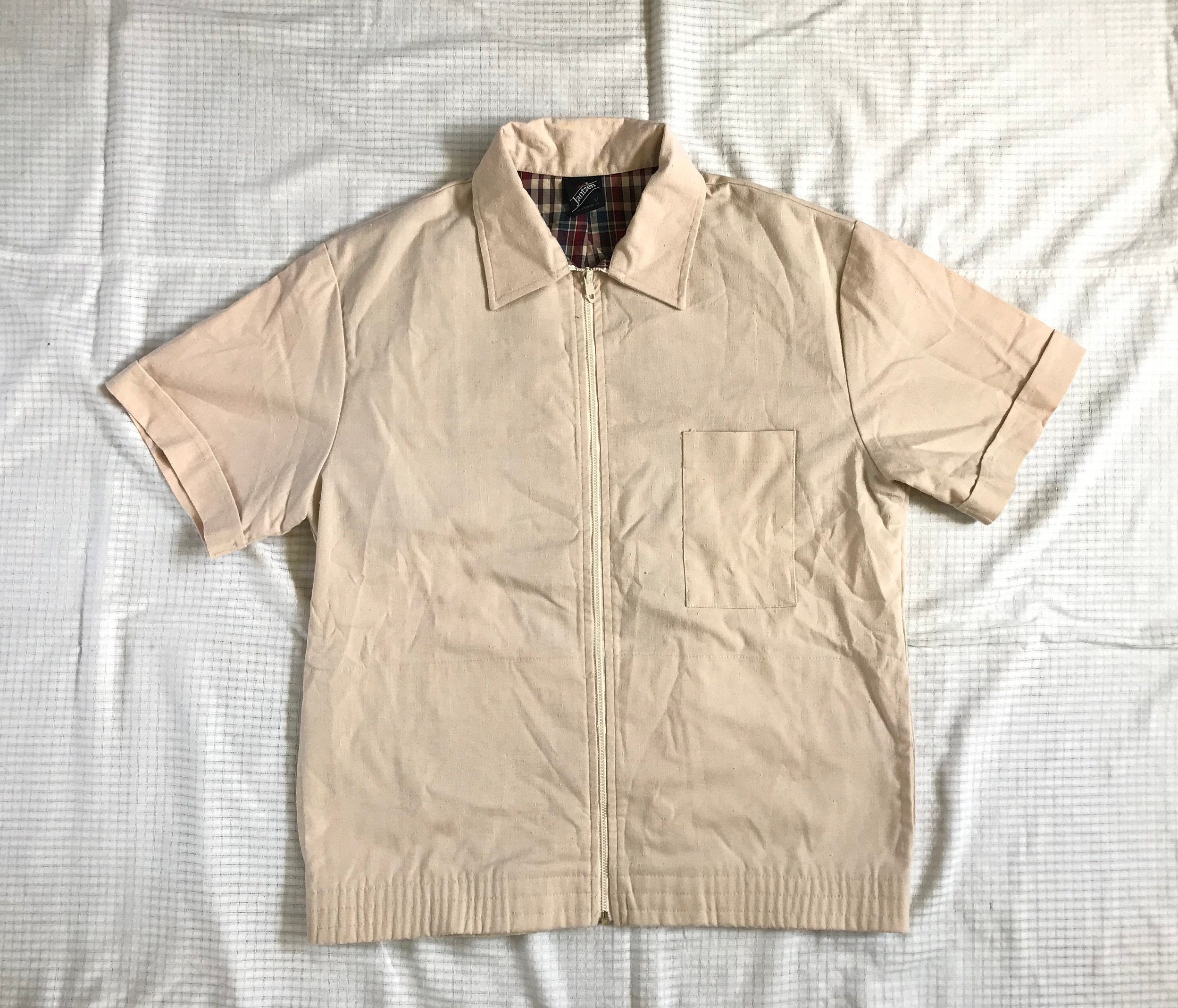 Vintage Jantzen Short Sleeve Zip Jacket Medium - Etsy