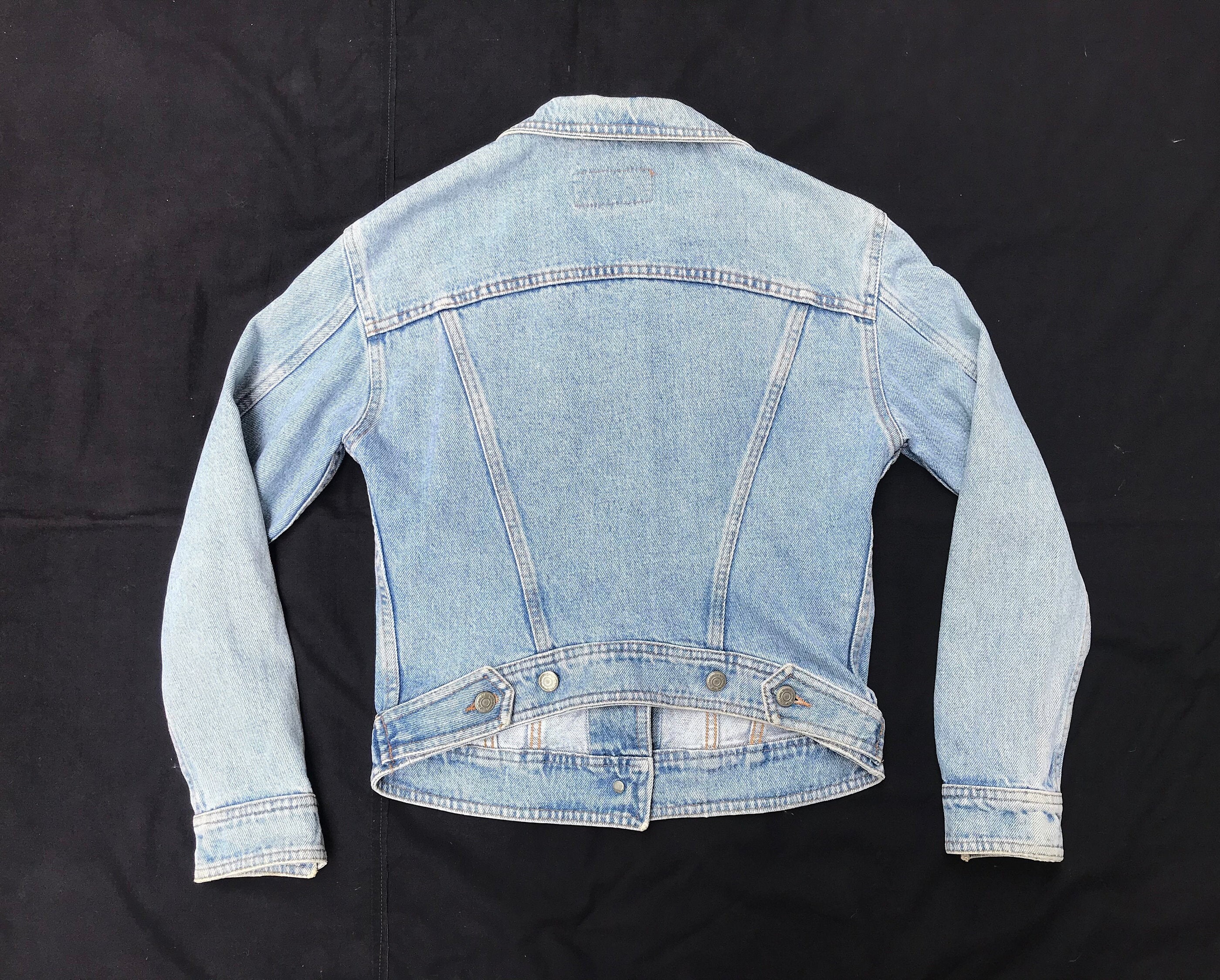 Chipie Washed Denim Trucker Jacket Medium - Etsy