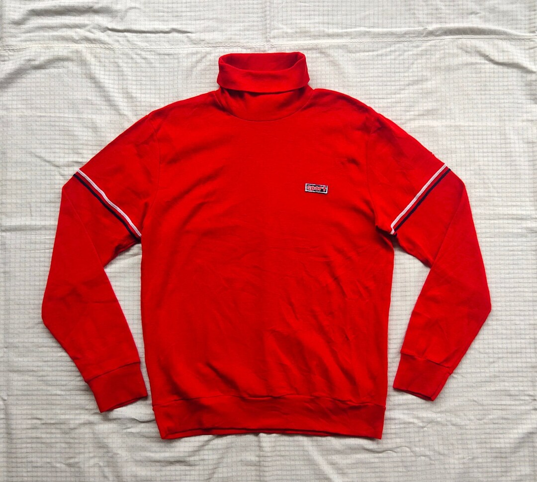 Ascot Feinstrick Sport Red High Neck Shirt Sz46 - Etsy