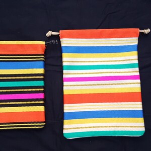 Jean Charles De Castelbajac Multi Color Stripe Drawstring Bags - Etsy