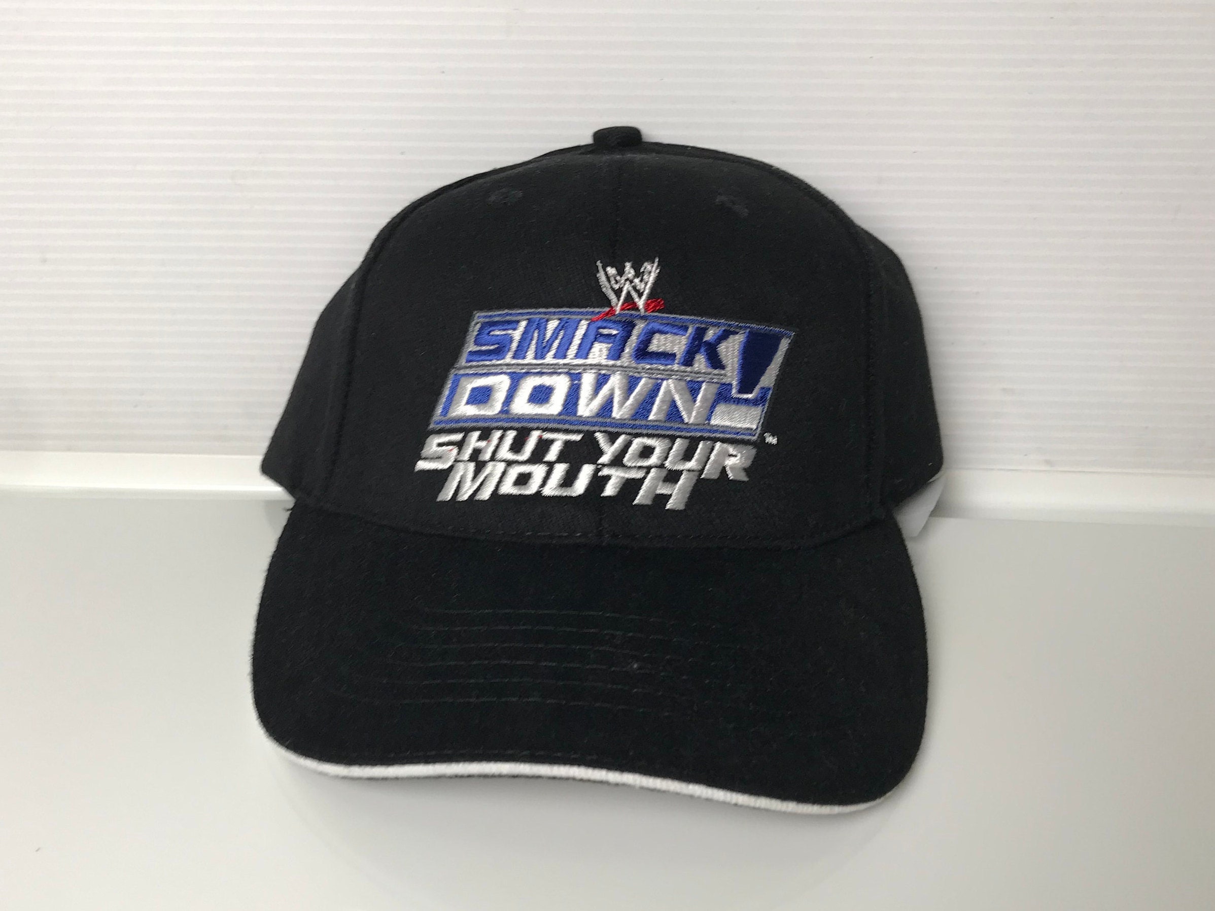NOS WWE Smack Down Shut Your Mouth Cap - Etsy