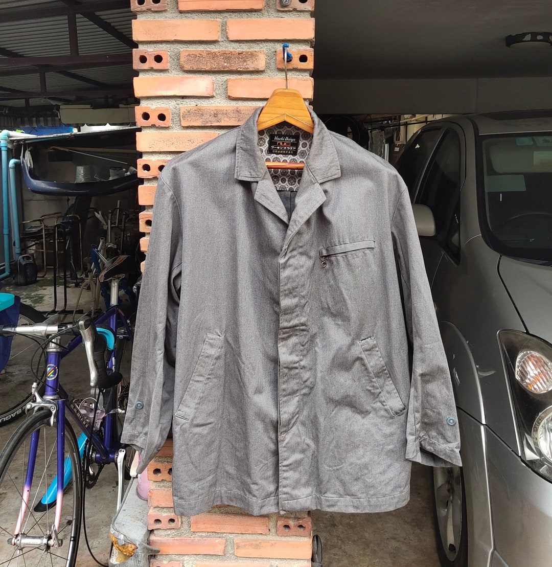 Hachi Daiya Japanese Gray Worker Uniform Jacket - Etsy