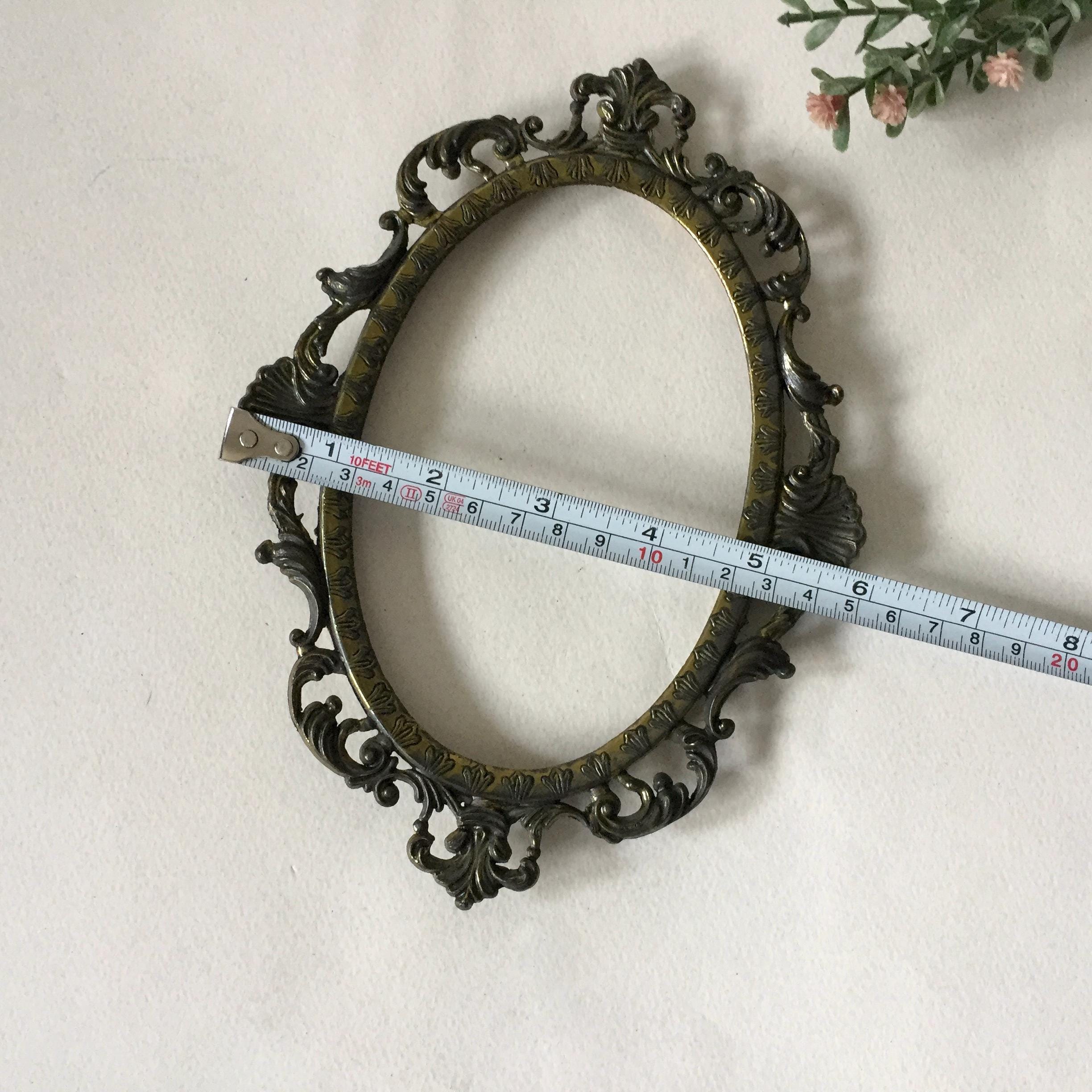 Vintage Metal Brass Oval Ornate Frame Made in Italy - Etsy