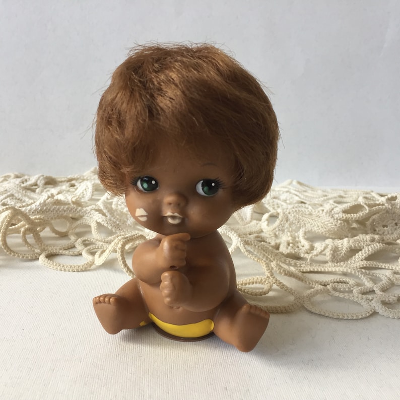 Vintage SHIBA #801 RIRI Rubber Toy Doll Big Eyes - Etsy