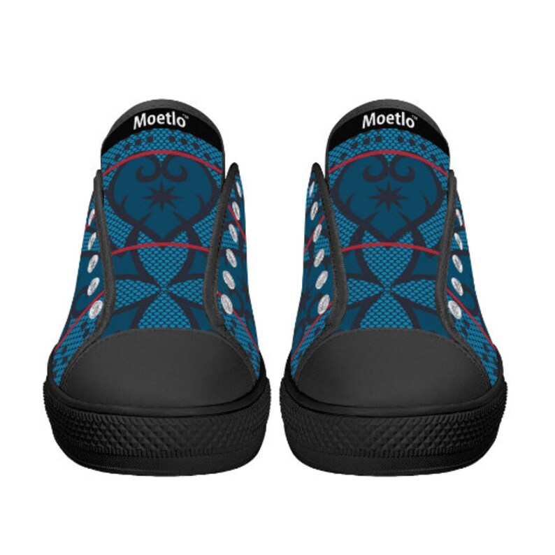 Moetlo™ X Basotho Heritage Blanket Low Tops Sneakers African Heritage ...