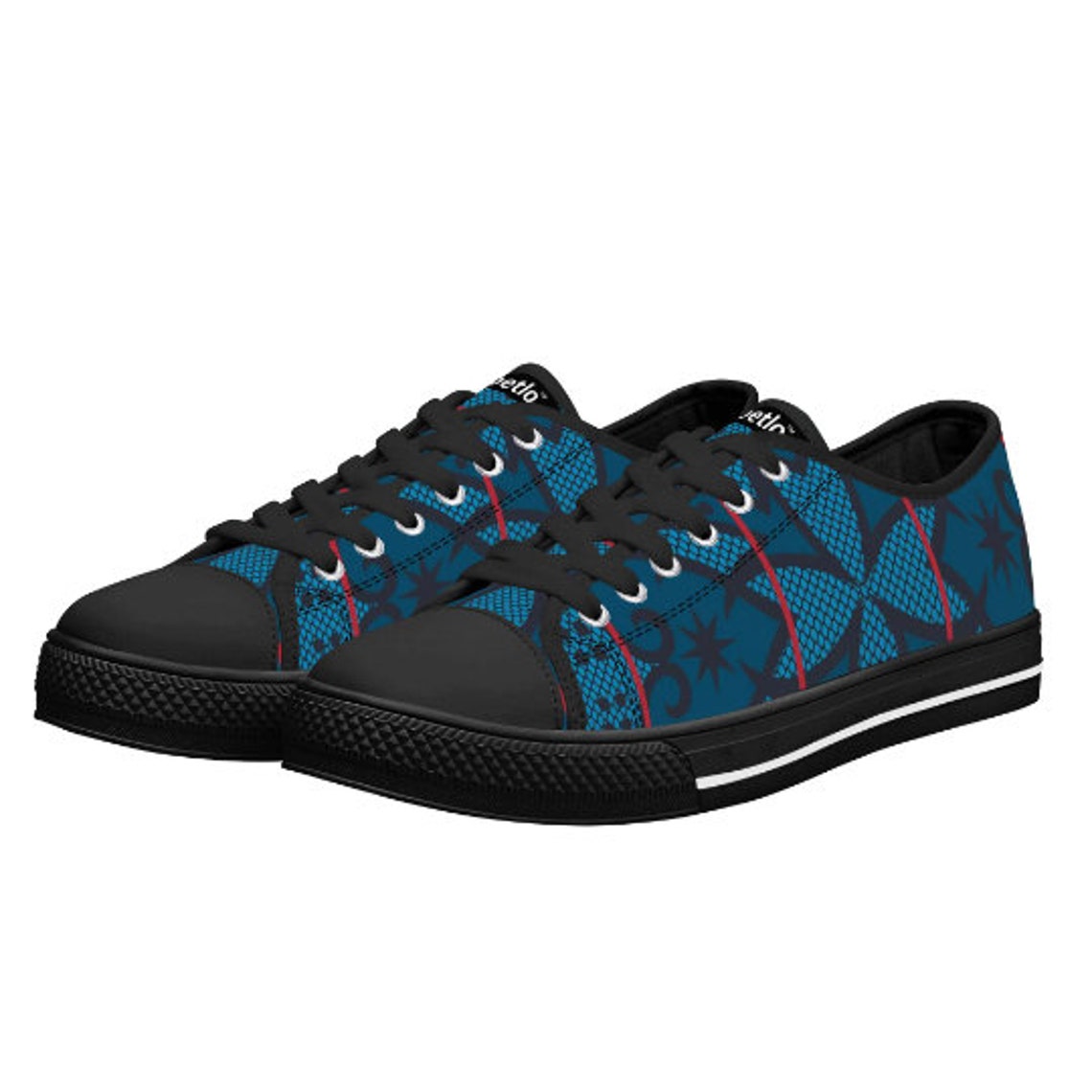 Moetlo™ X Basotho Heritage Blanket Low Tops Sneakers African Heritage ...