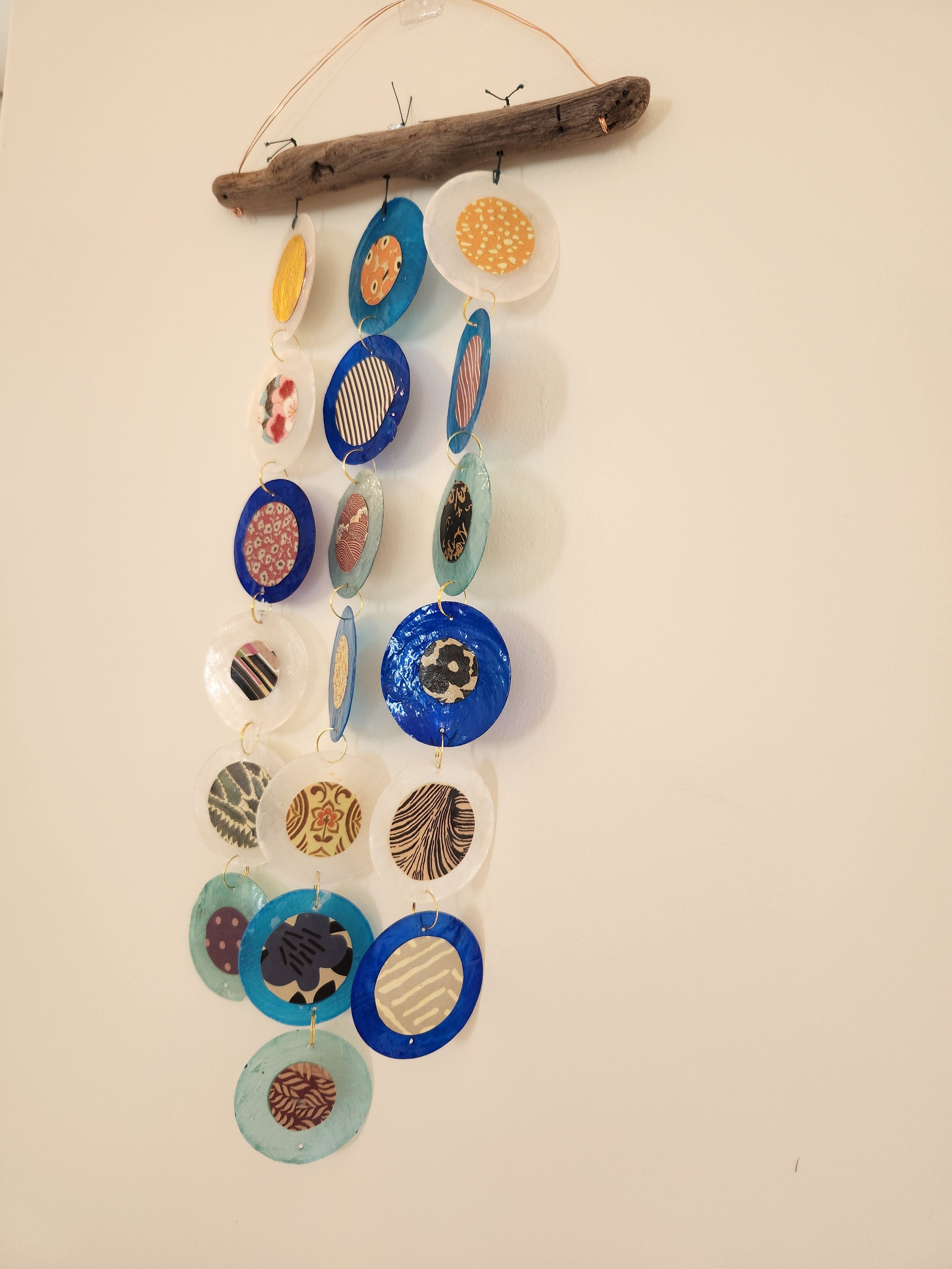 Boho Capiz Shell Rounds With Japanese Designs a Beautiful, Delightful ...