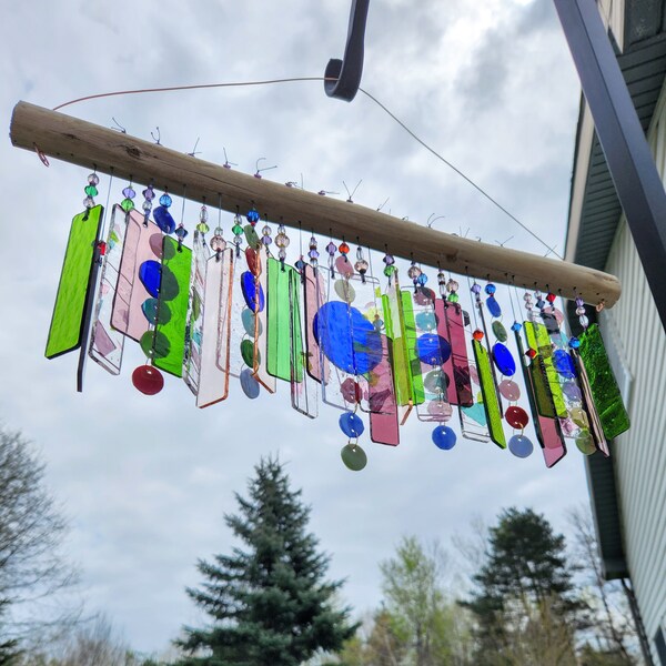 Glass Wind Chime - Etsy