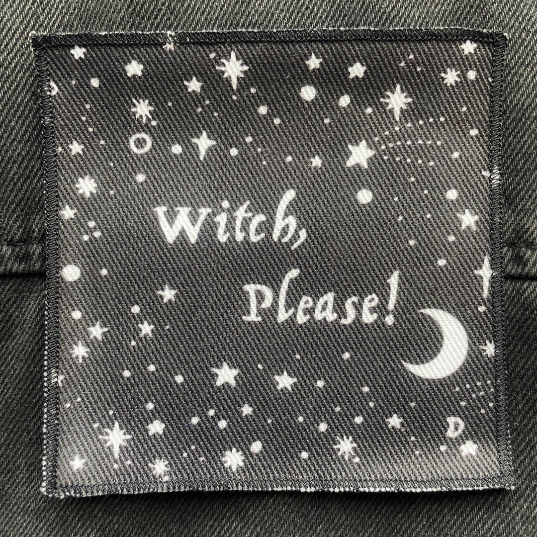 Witch, Please 10x10cm Denim Patch - Etsy