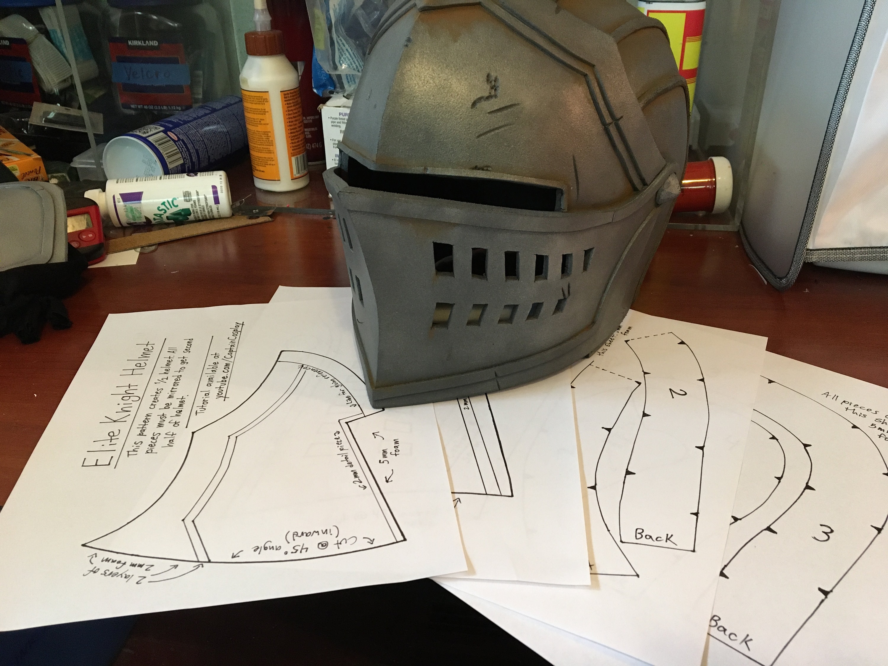 Elite Knight Helmet Pattern - Etsy