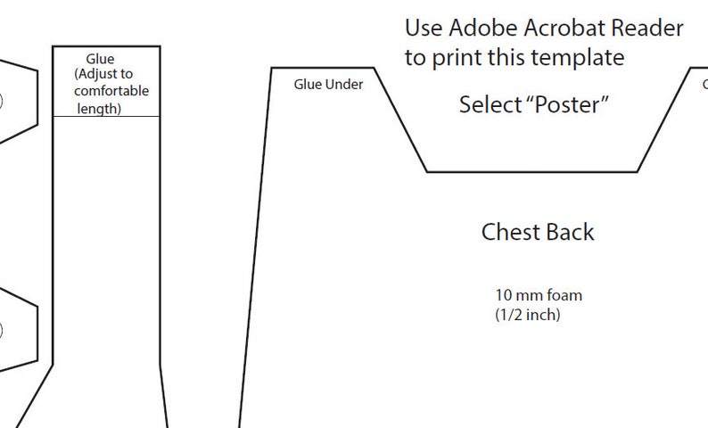 Sci Fi Link Chestpiece and Bicep Armor Template - Etsy