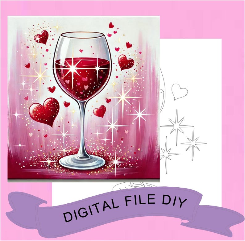 Sip and Paint Paint Party Digital File, PAINTING DIY - Etsy