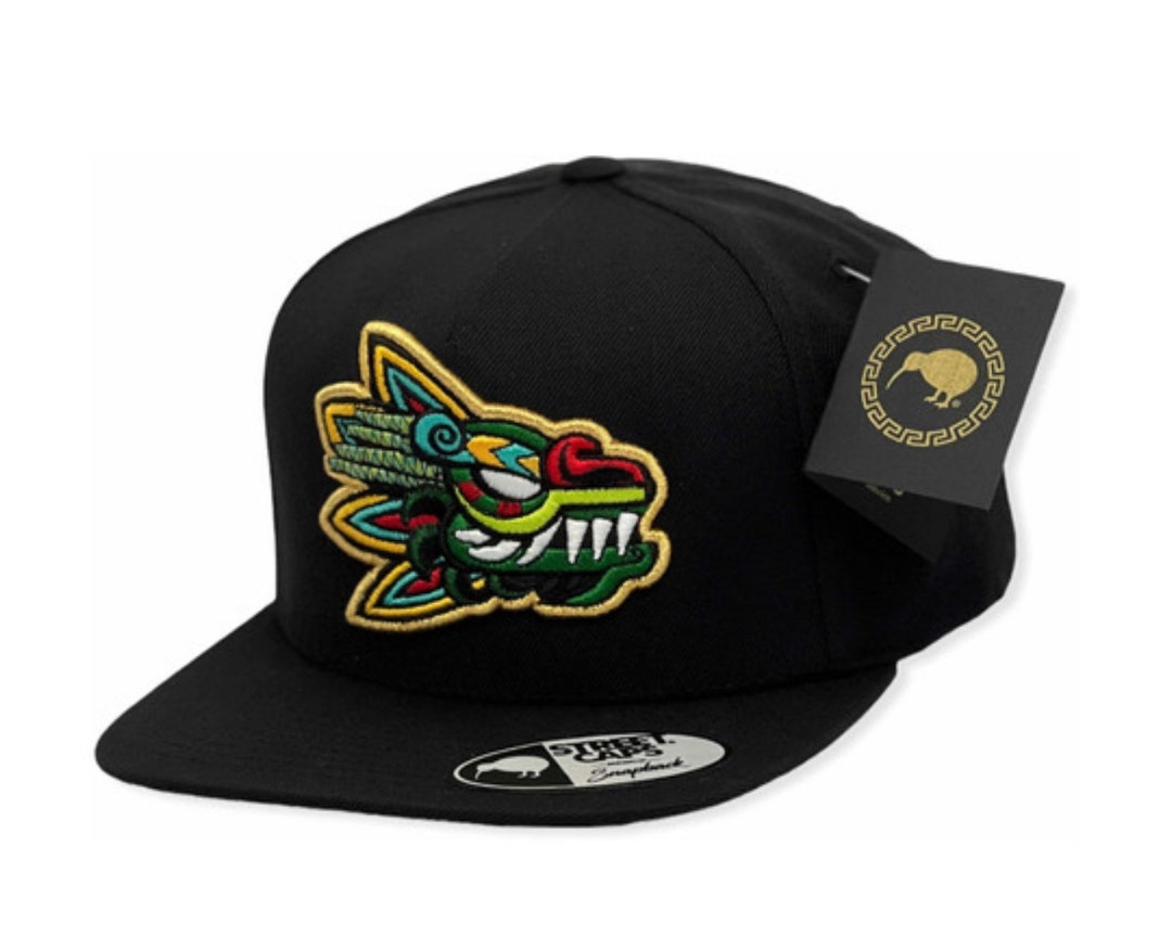 Psychedelic Quetzalcoatl Tie Dye Snap Back Cap Hat Trippy Hippie Rave ...