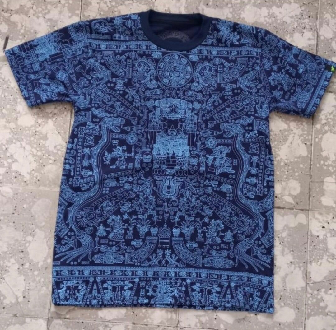Prehispanic Codox Aztec Calendar T-shirt Mayan Aztec Art Boho Hippie ...