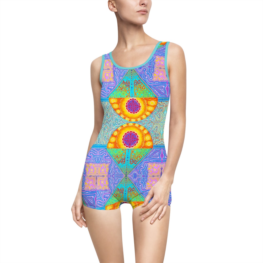Mandala Swimsuit. Boho Bathing Suit. Beach Wear. Psychedelic - Etsy