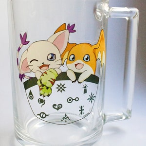 Clear Digimon Vinyl Sticker Tailmon Patamon - Etsy