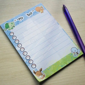 Pokemon Notepad "to Do" List - Etsy