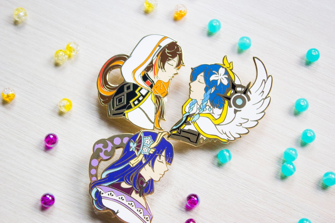 Genshin Impact Enamel Pins Archons 2.5 Venti Zhongli Shogun Raiden - Etsy