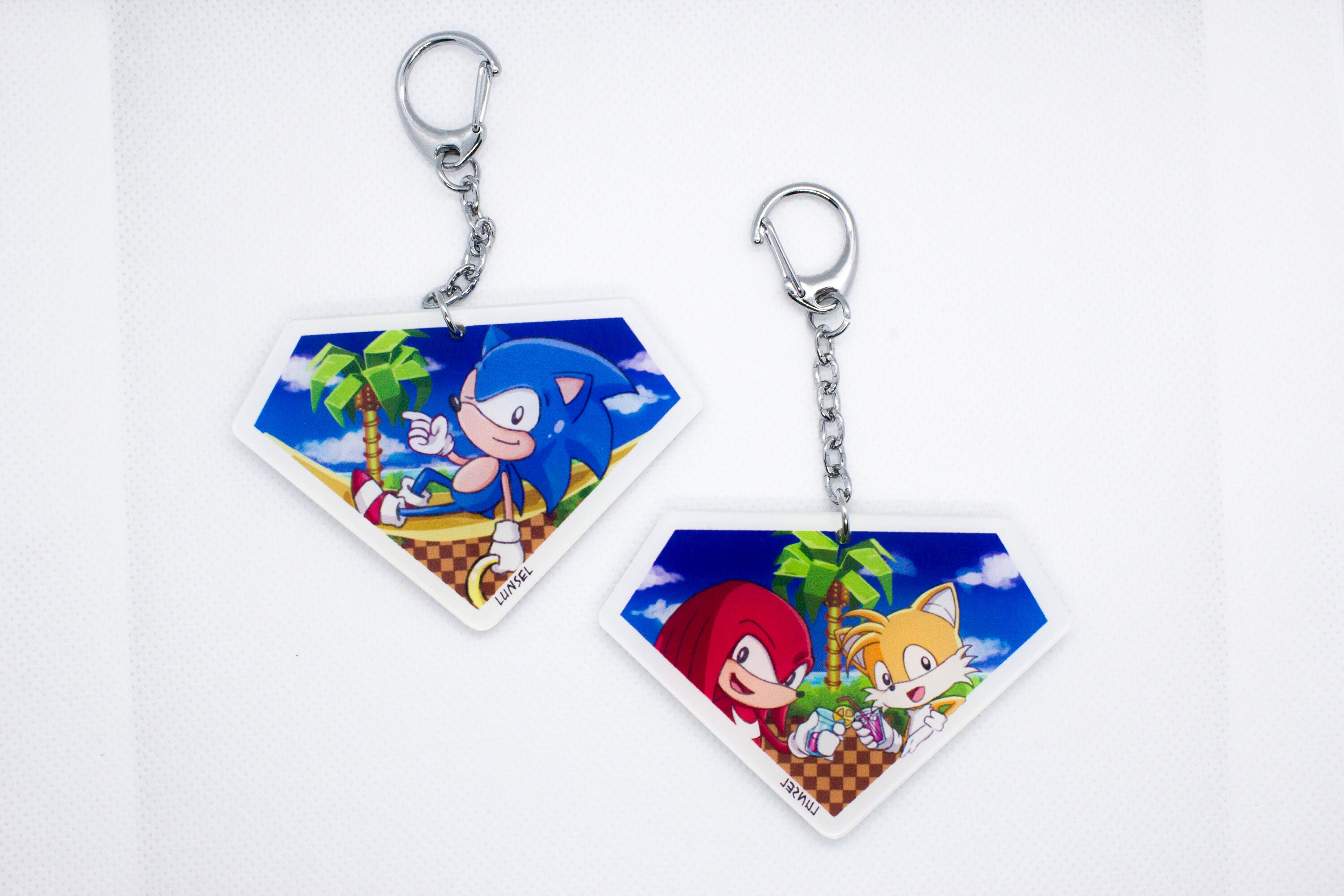 Sonic The Hedgehog keychain classic videogame | Etsy