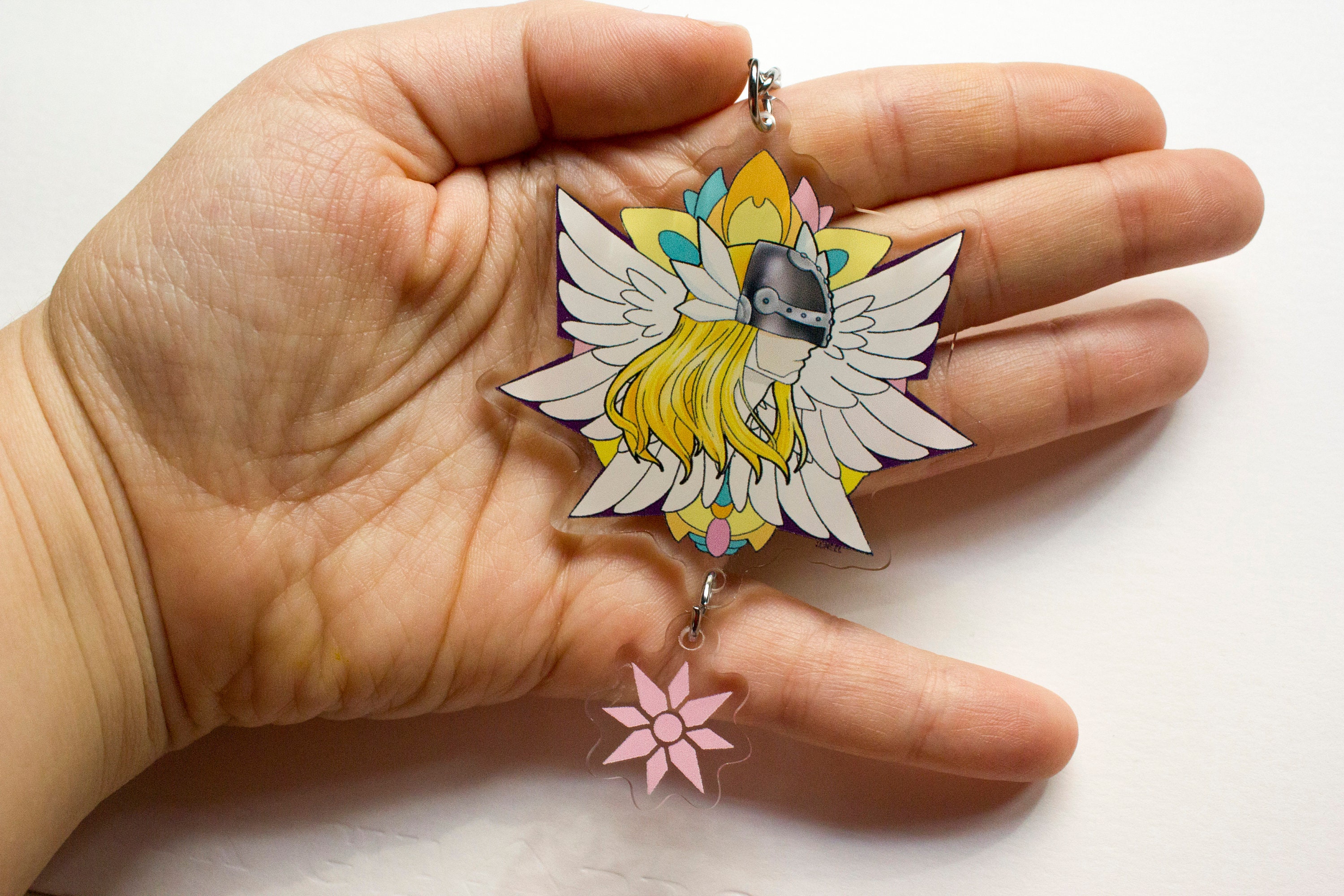 Digimon Keychain Angewomon Angemon Ophanimon Magnaangemon | Etsy